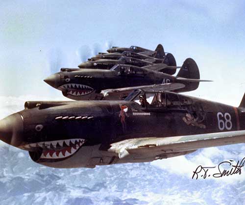A Classic Photo of Flying Tigers over China, 1942 - Rare Historical Photos