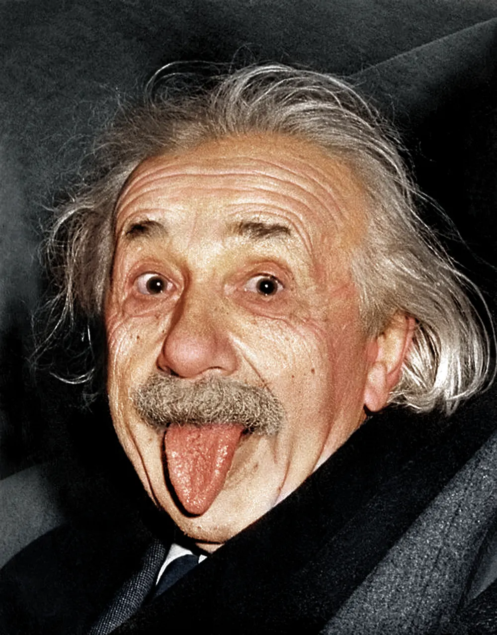 Albert Einstein Bild Mit Zunge UTFB
