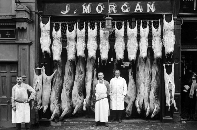 "the old butcher" - Rare Historical Photos