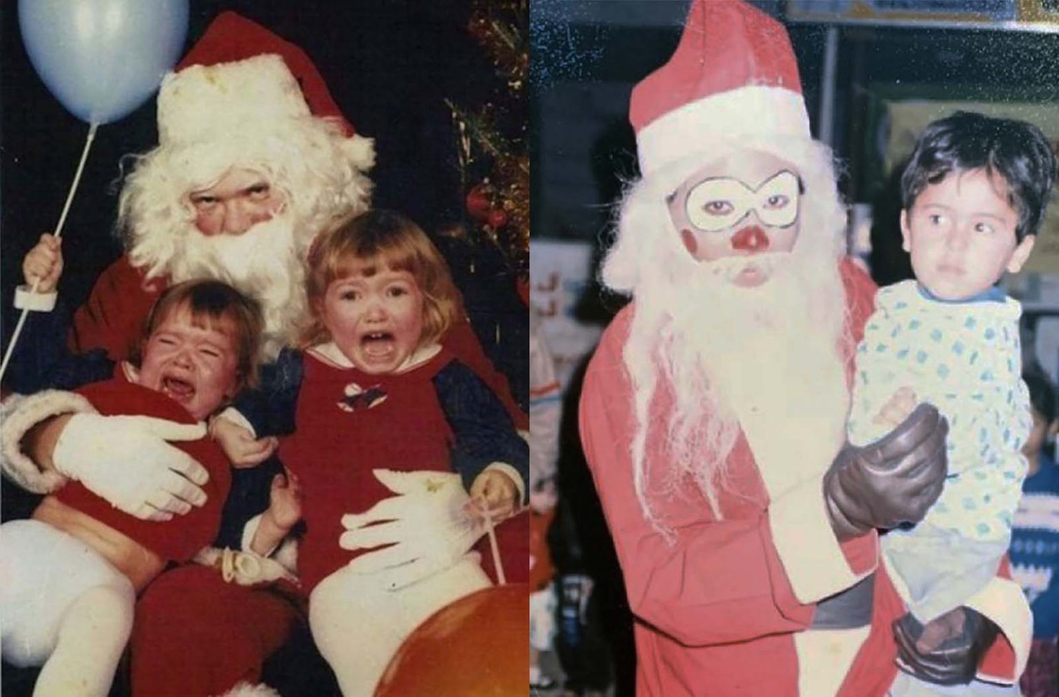 Merry and Creepy Christmas: Vintage Santa Claus Photos That Are ...